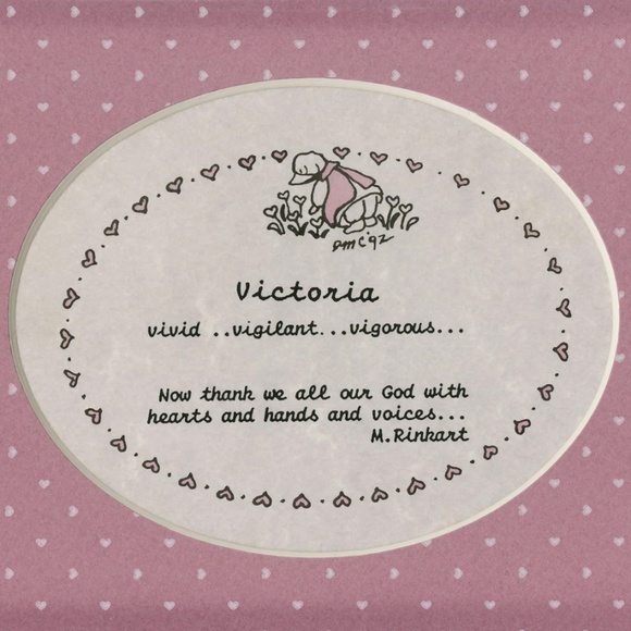 Art | Cute Vintage Art Print In Mat For Victoria Calligraphy ...